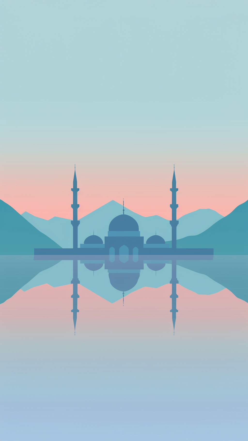 Mosque On A Lake [11x17" Poster] – Akhirah Studios